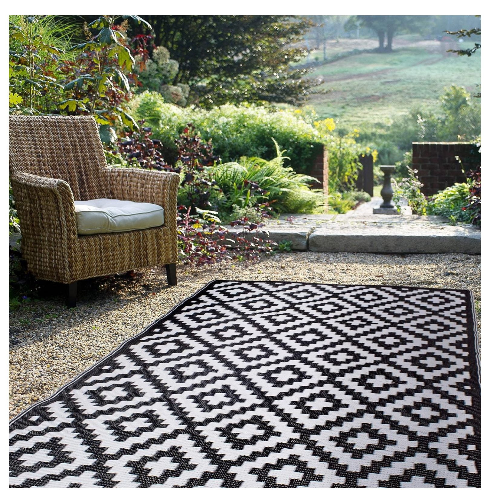 Keeomi Outdoor Rug - Waterproof, Fade Resistant, Reversible - Premium ...