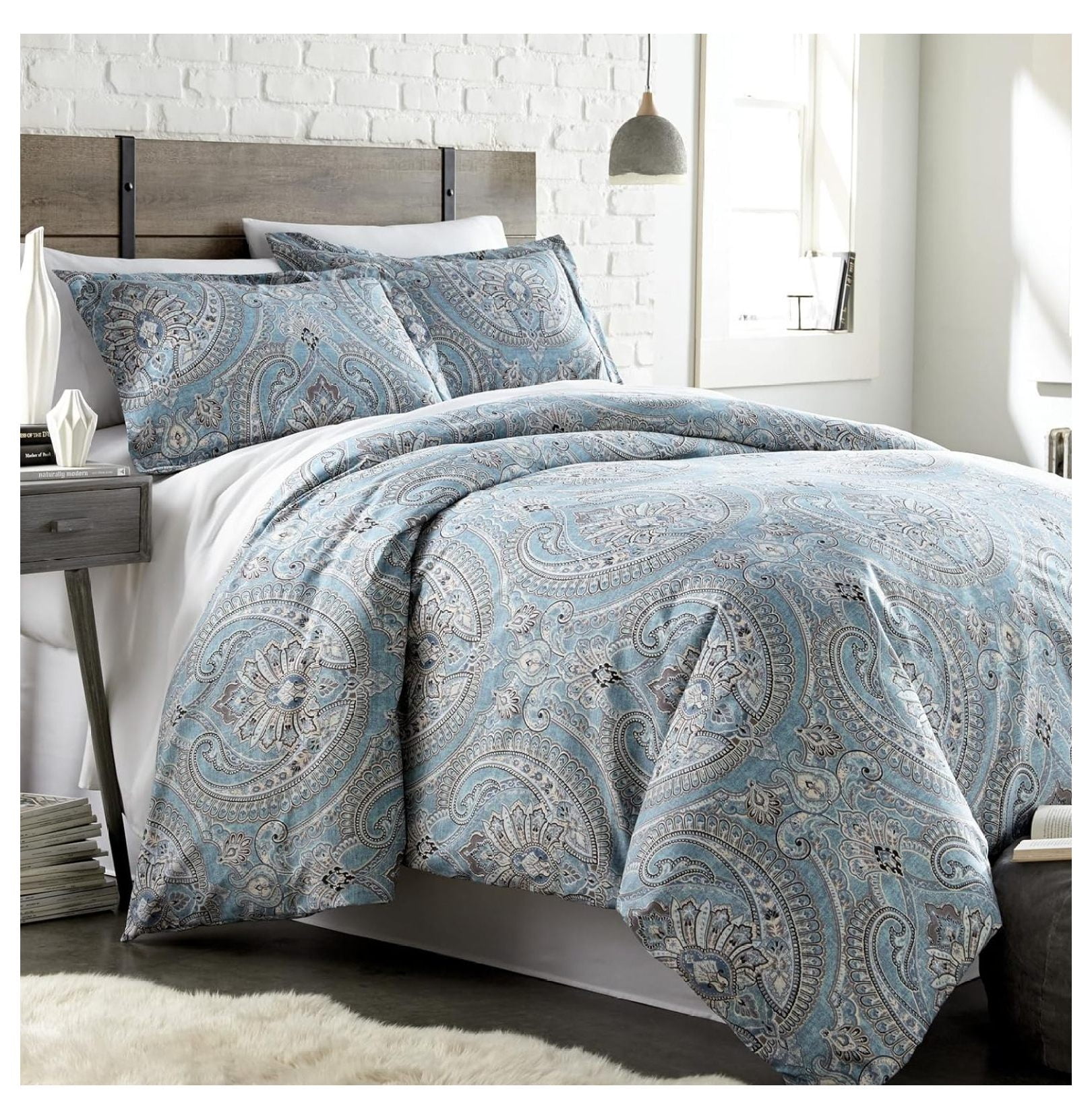 Keeomi Oversized Full/Queen Comforter Bedding Set, Down Alternative ...