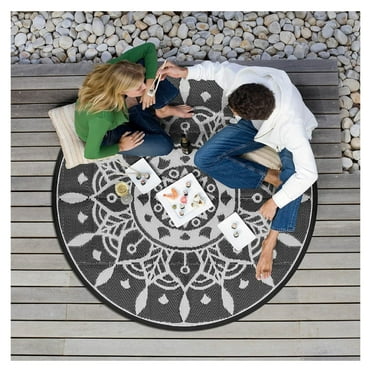 Ktaxon 5'x8' Outdoor Rug Plastics Straw Rug Camping Mat Decoration ...