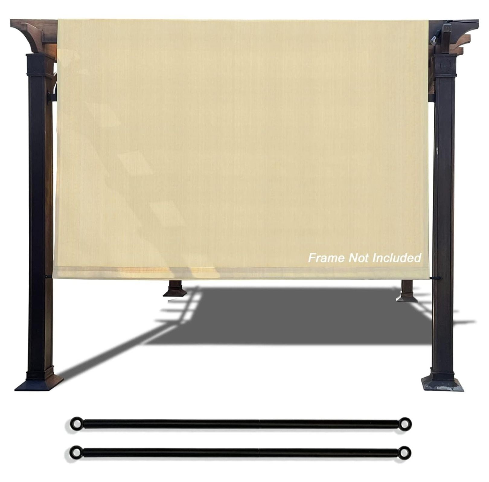 Keeomi Universal Breathable Pergola Cover - Pergola Replacement Canopy - Outdoor Adjustable Sun ...