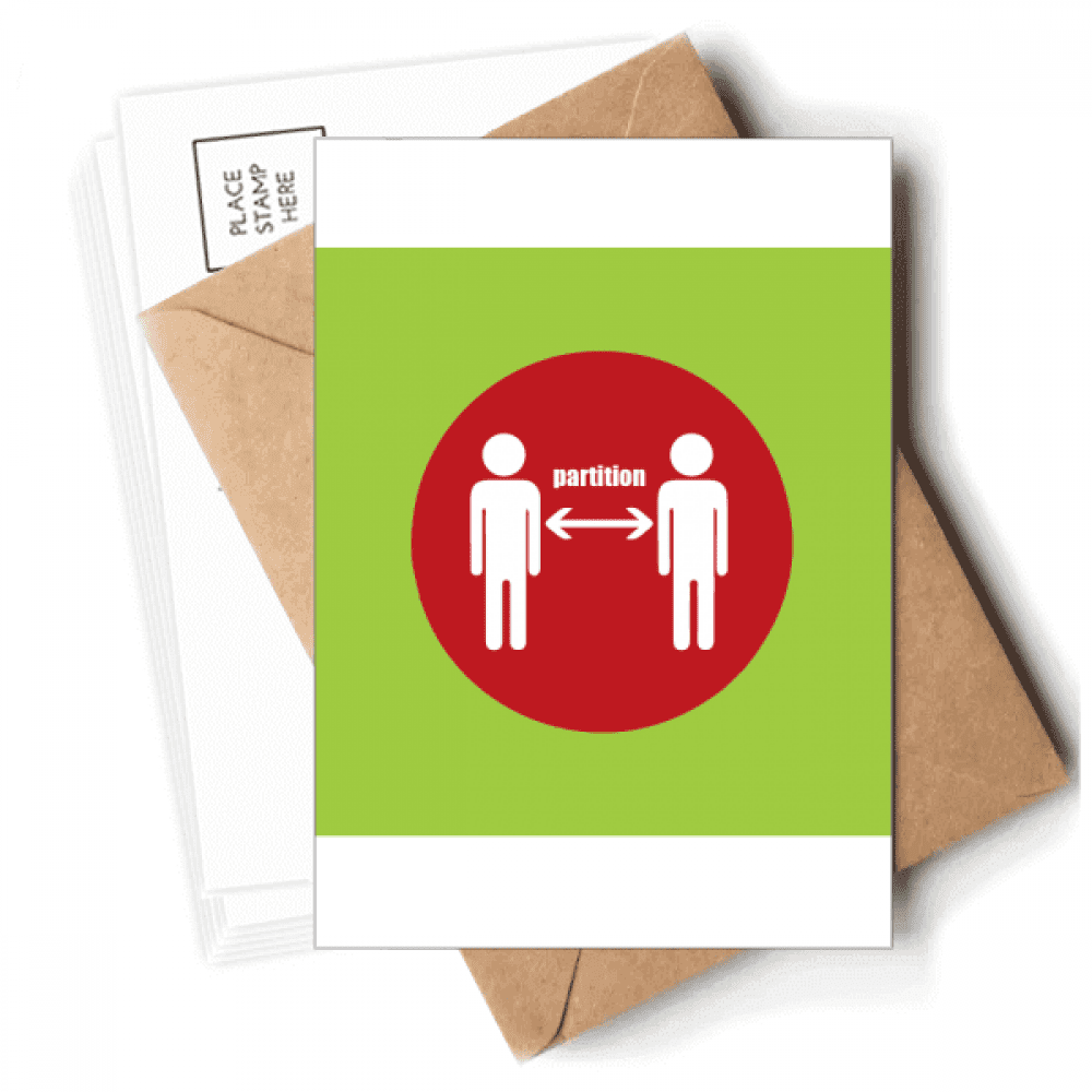 Keep Away Safe Distance Isolation Postcards Envelopes Blank Note Cards ...