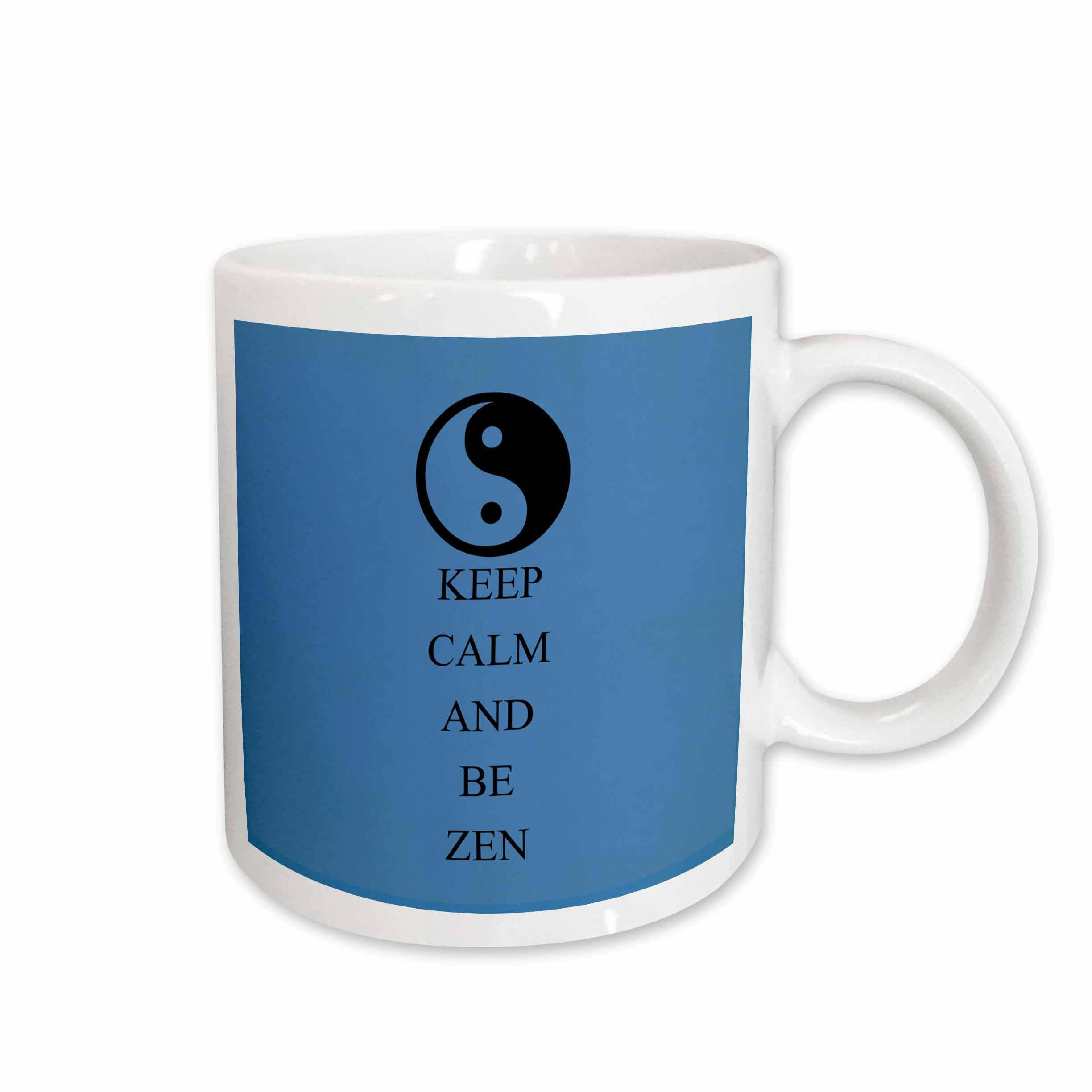 3drose, Keep Calm and Be Zen with Yin Yang Symbol, 15oz Mug - Walmart.com