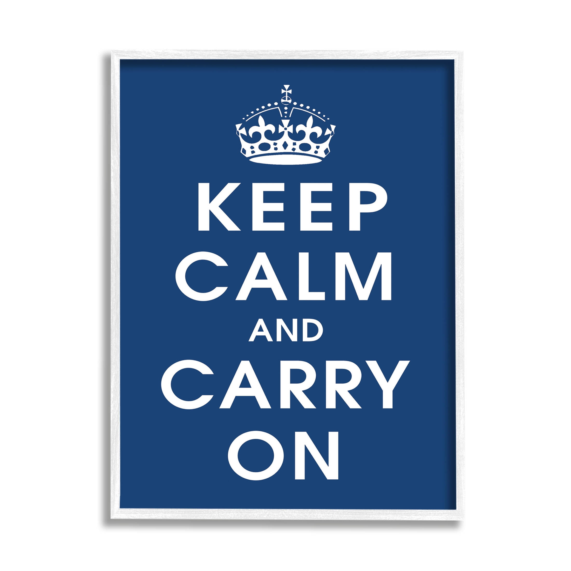 Keep Calm Crown White
