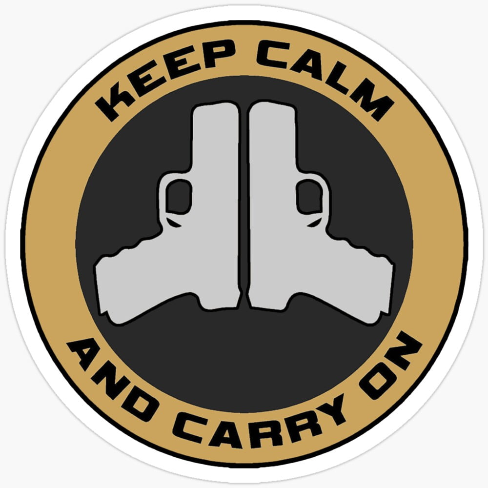 Keep Calm And Carry On Sticker Phone Decal Water Bottle Stickers Car ...