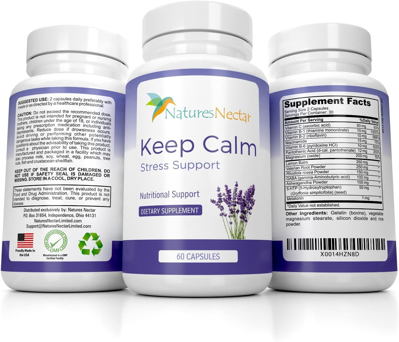 Natures Nectar Keep Calm - Natural Anti Stress Supplement & Anti ...