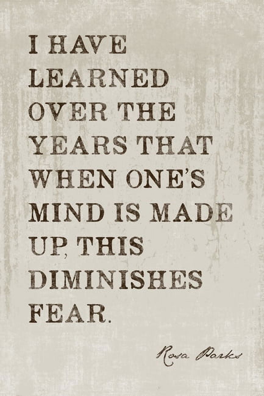 Keep Calm Collection Rosa Parks Quote 12” x 18” Poster - Walmart.com