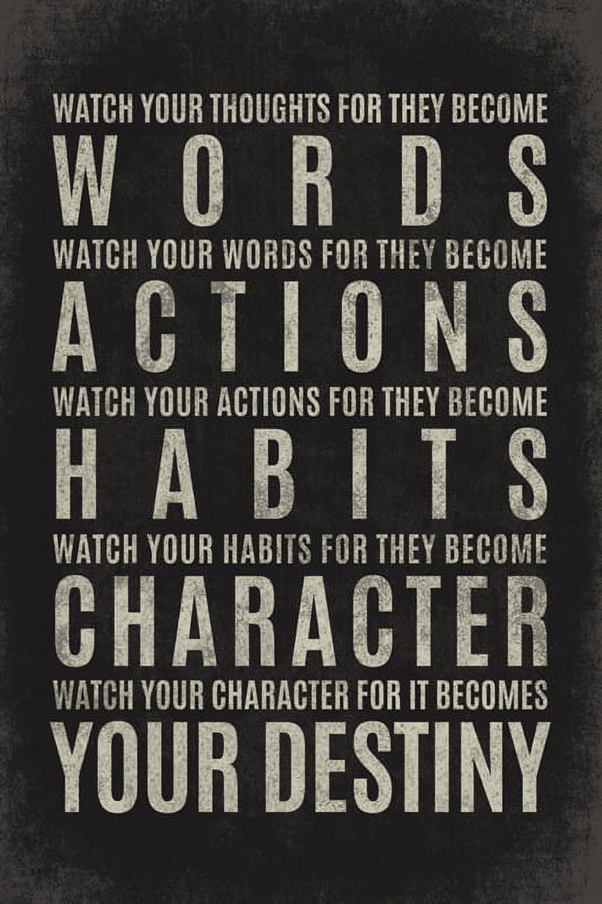 Keep Calm Collection Watch Your Thoughts Poster, 12 x 18 - Walmart.com