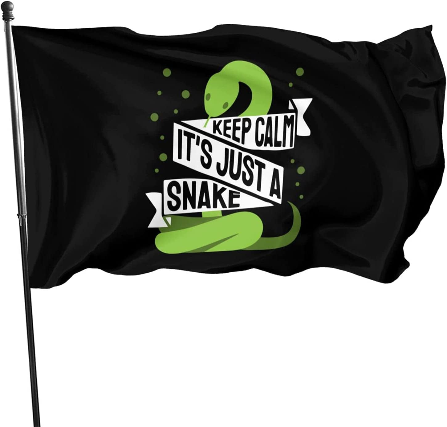 Keep Calm It's Just A Snake Slogan 3x5 Ft Outdoor Banner House ...