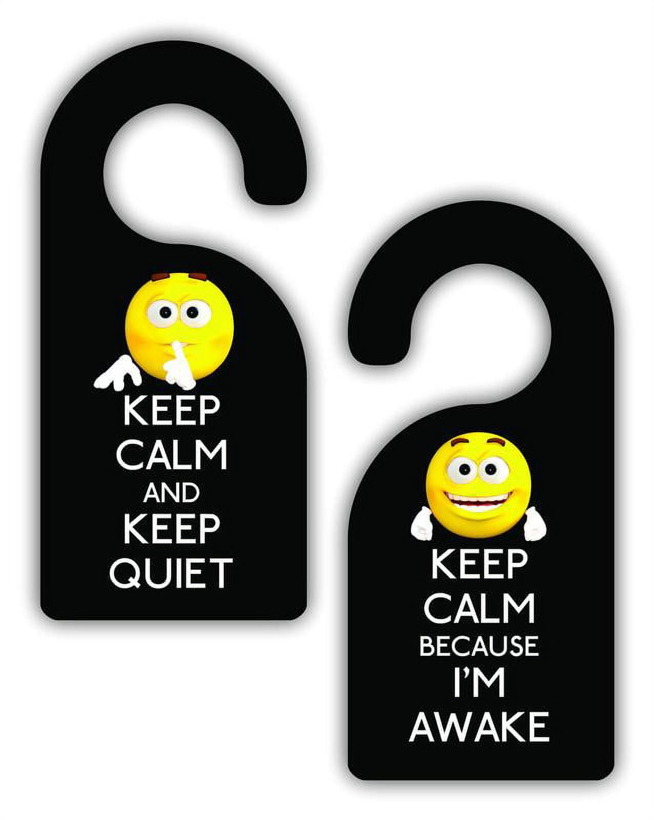 Keep Calm and Keep Quiet - Keep Calm Because I'm Awake - Yellow ...