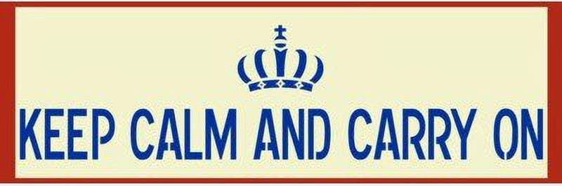 Keep Calm Sign Stencil - Reusable Laser Cut Mylar Template for Painting ...