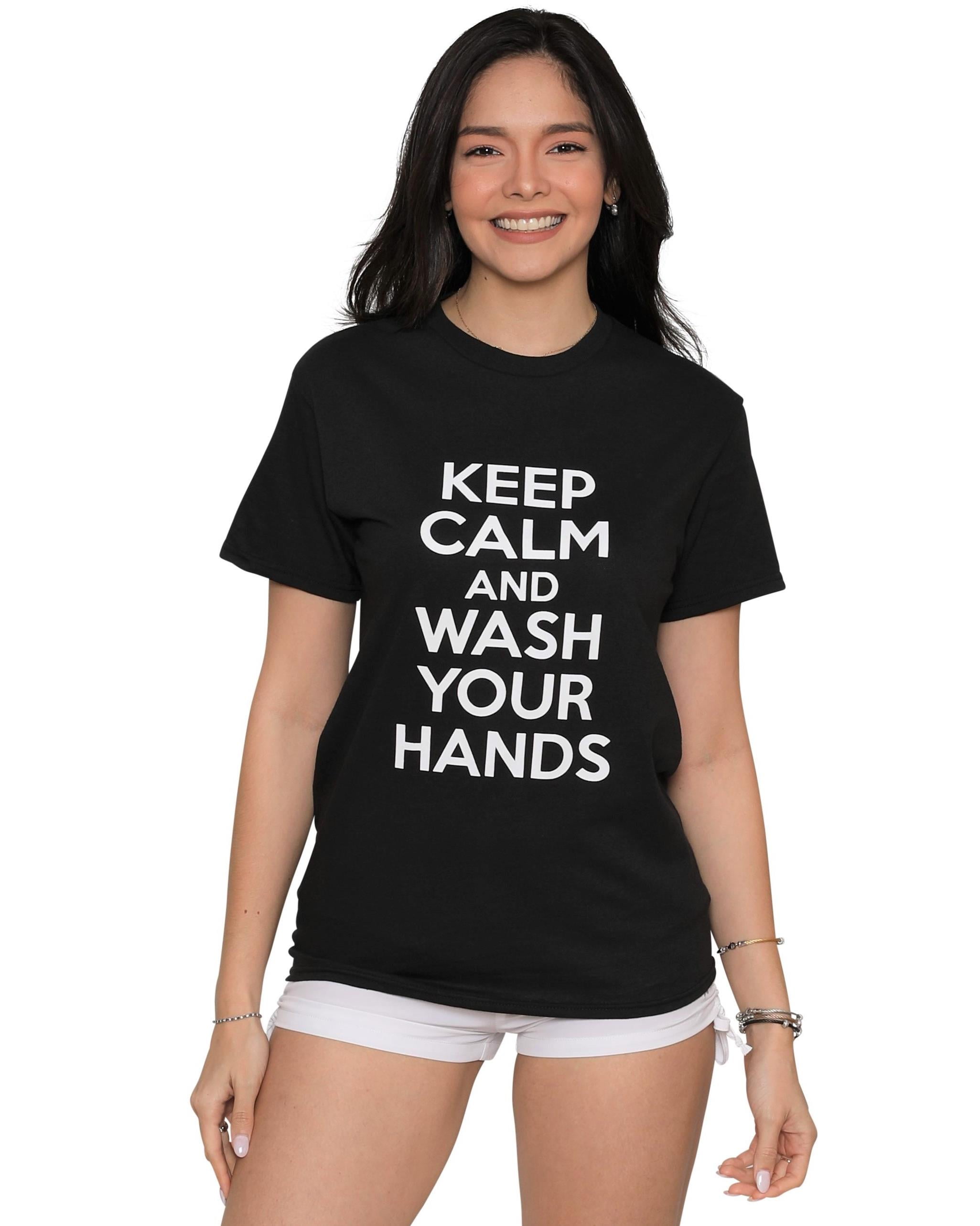 Keep Calm T-Shirt Adults, Unisex, Cotton, Keep Calm Black, Size: Small ...