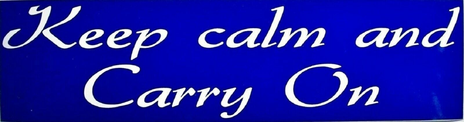 Keep Calm Car Stickers