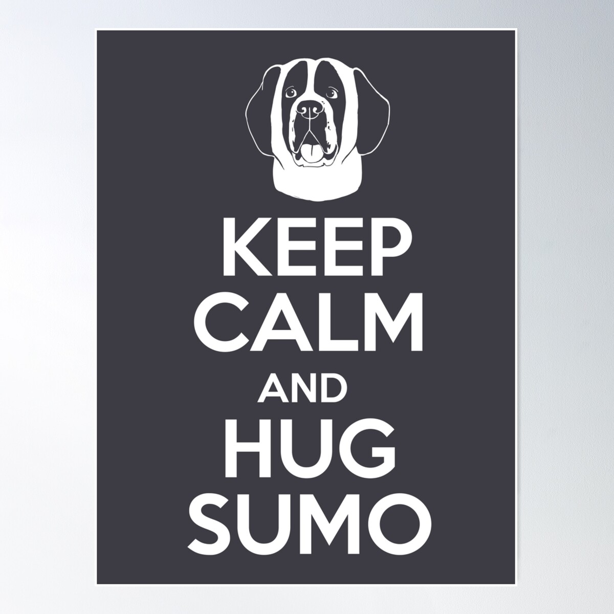 Keep Calm and Hug Sumo Poster, 16x24 UNFRAMED - Walmart.com