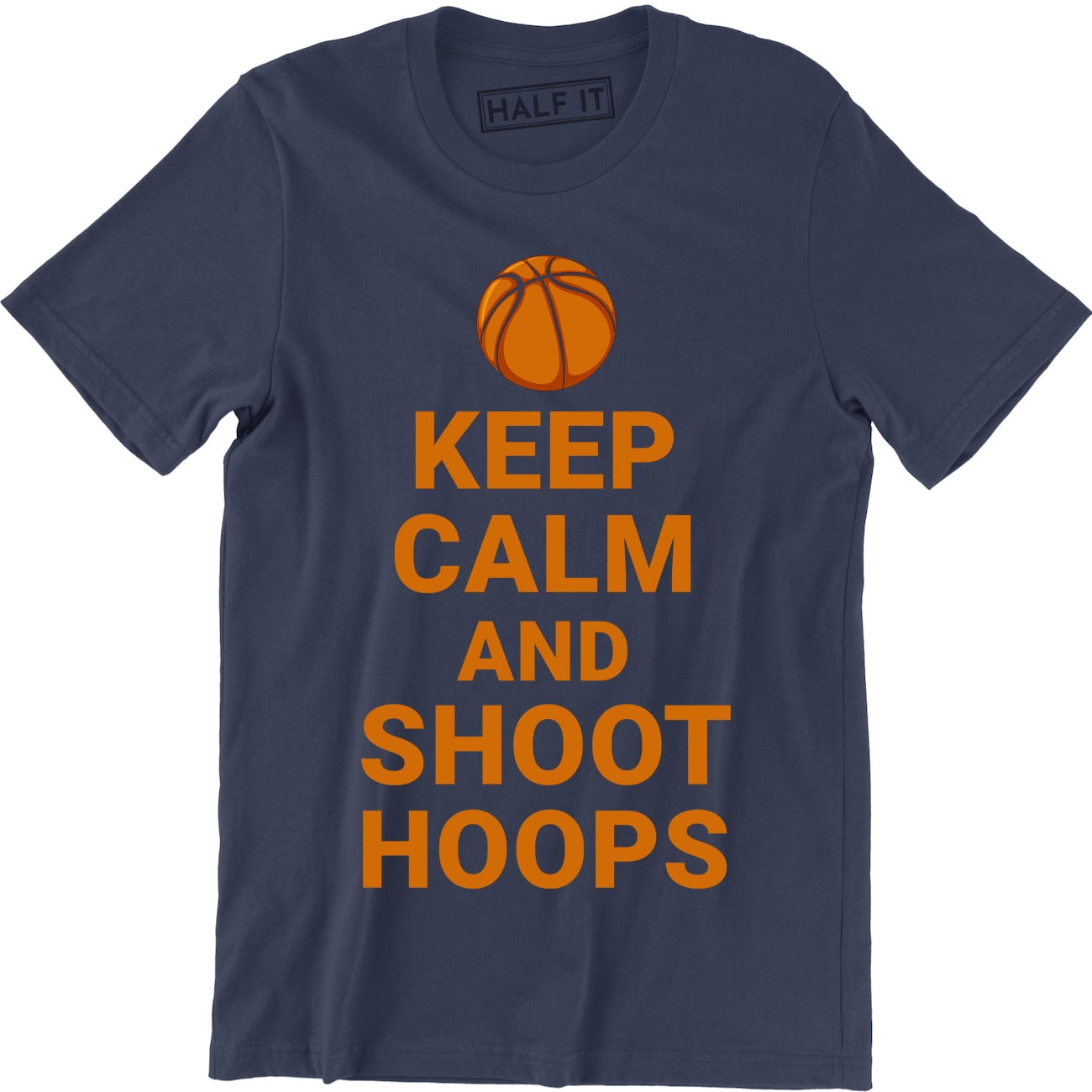 Keep Calm and Shoot Hoops Basketball Playing Game Sport Men's T-Shirt ...