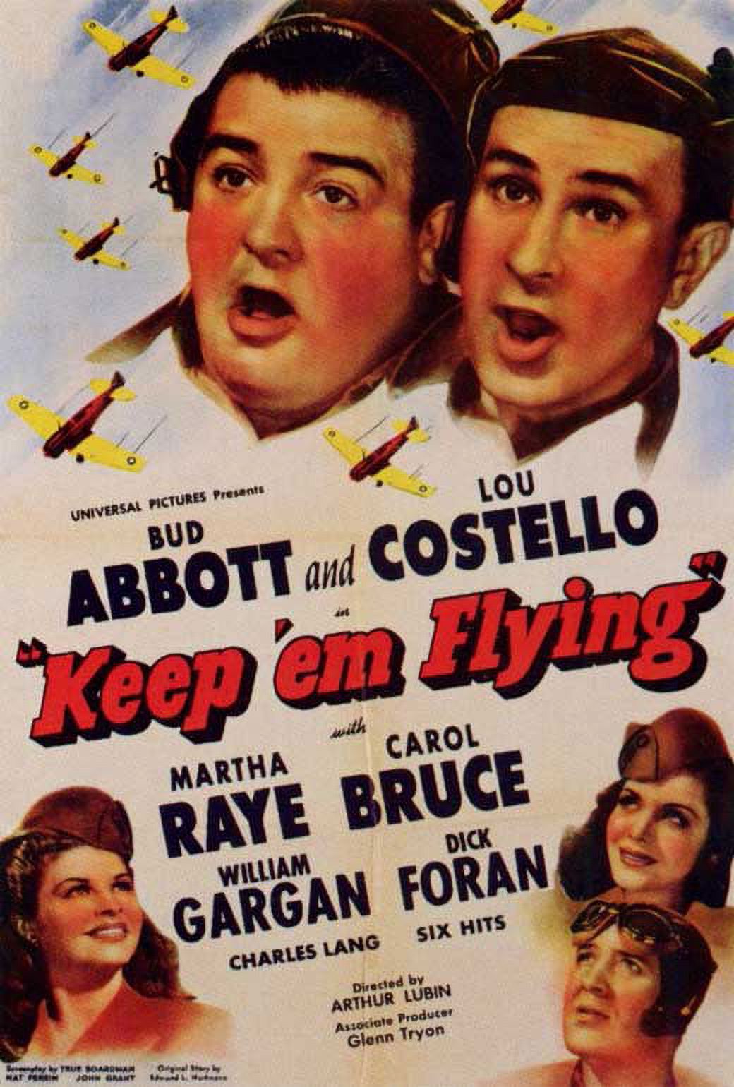 Keep 'Em Flying - movie POSTER (Style A) (27" x 40") (1941) - Walmart.com
