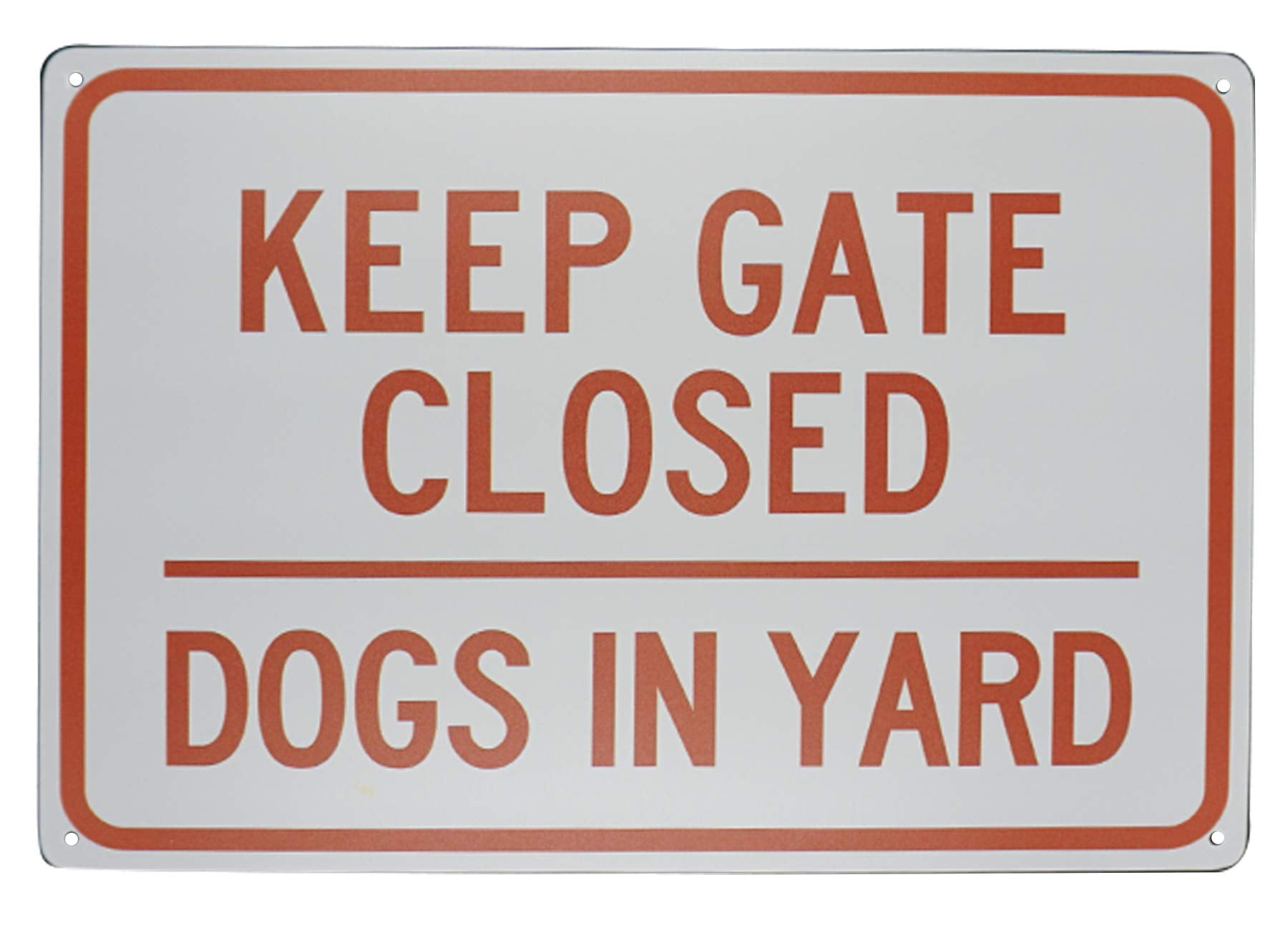 Keep Gate Closed Dogs in Yard Sign Security Warning Signs Indoor and ...