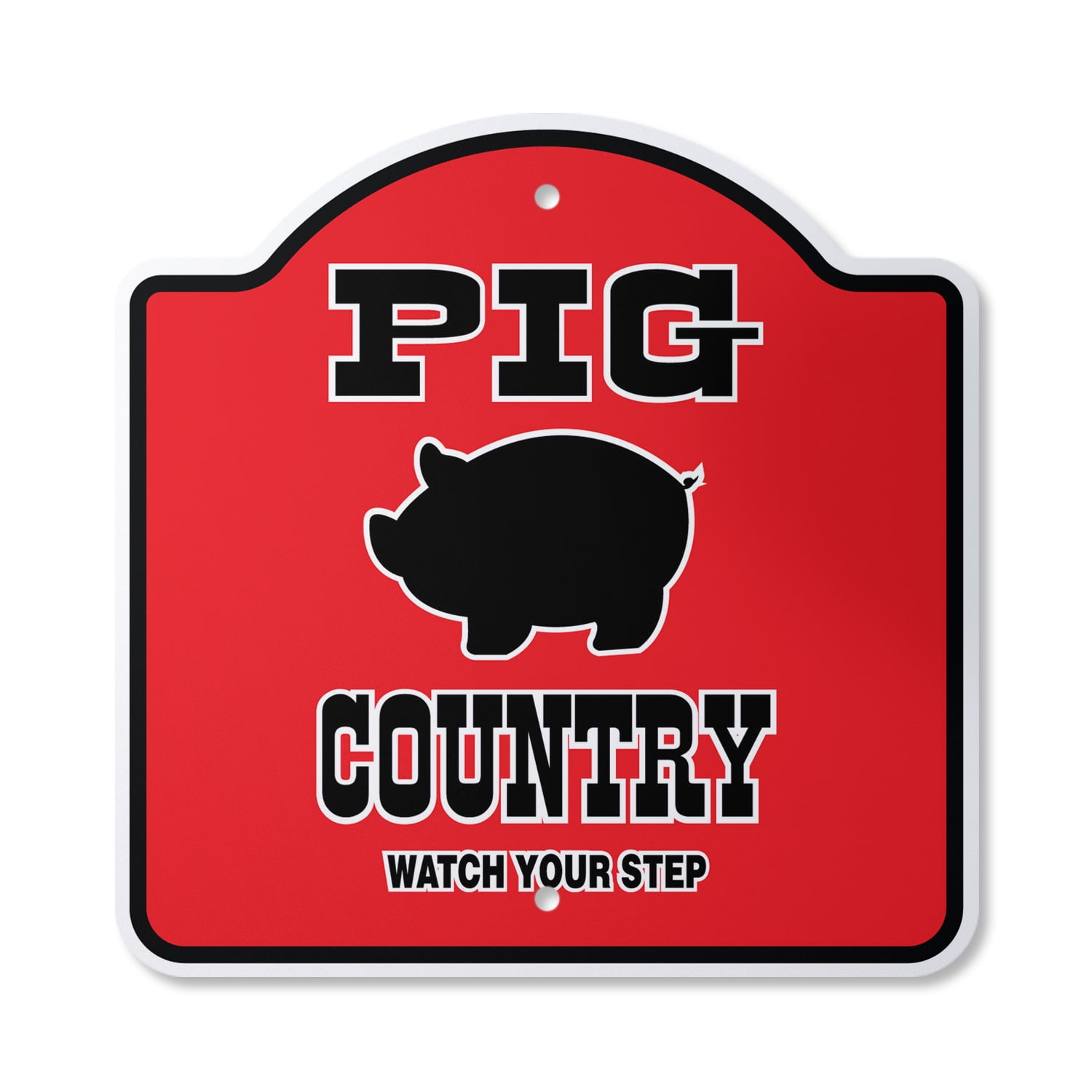 Keep Gate Closed Pig 12" X 12" Sign | Indoor/Outdoor Plastic ...