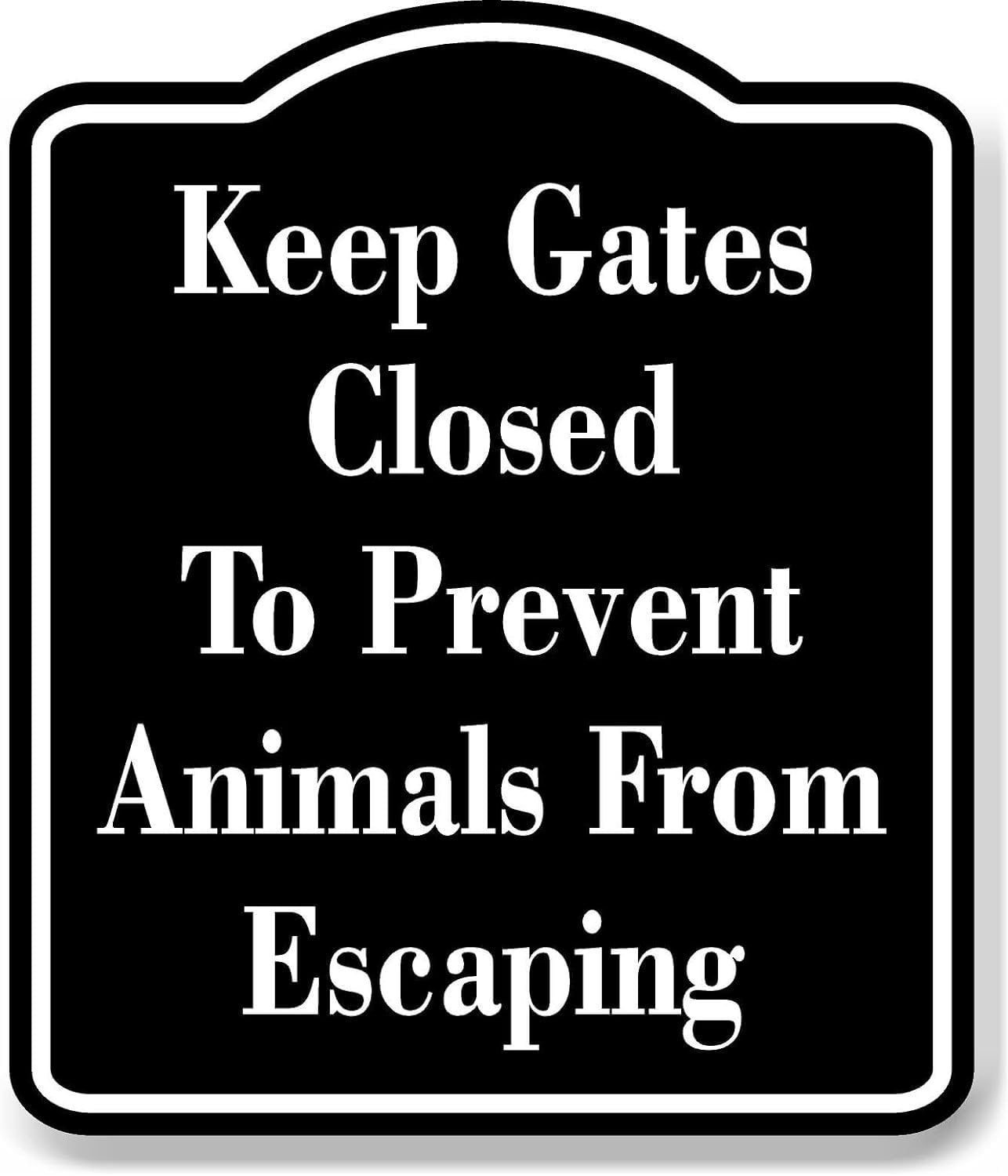 Keep Gates Closed Prevent Animals Escaping BLACK Aluminum Composite ...