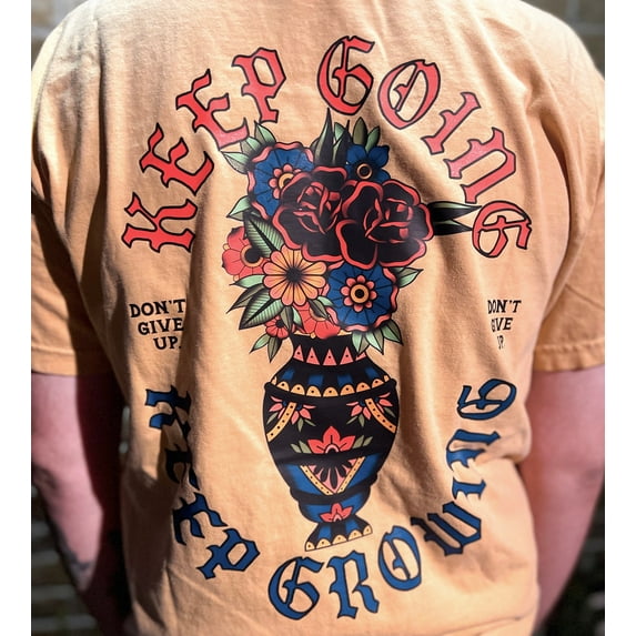 Keep Going, Keep Growing Original Graphic Tee American Traditional ...