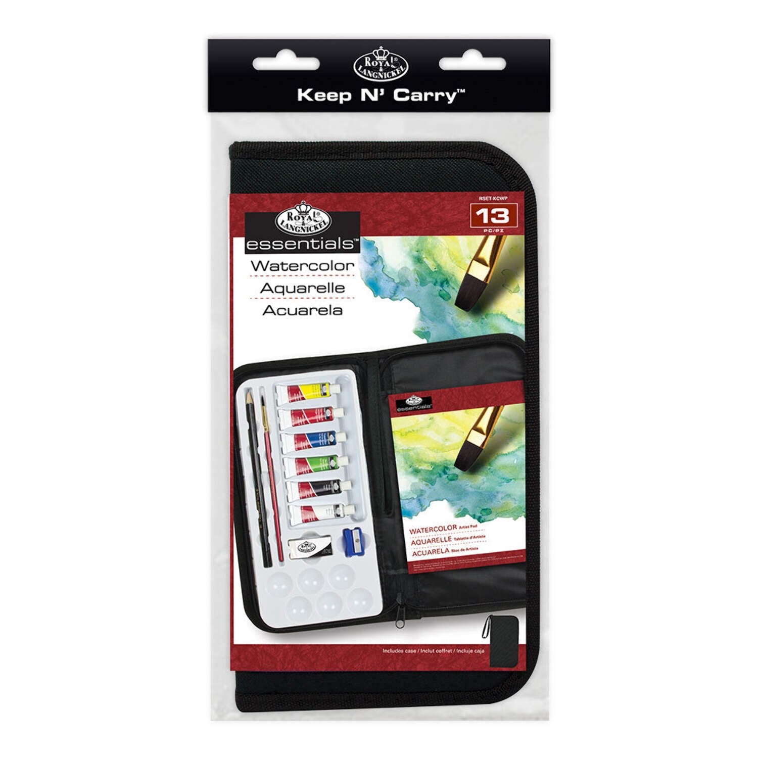 Royal & Langnickel Essentials™ 13pc Watercolor Painting Keep N' Carry ...