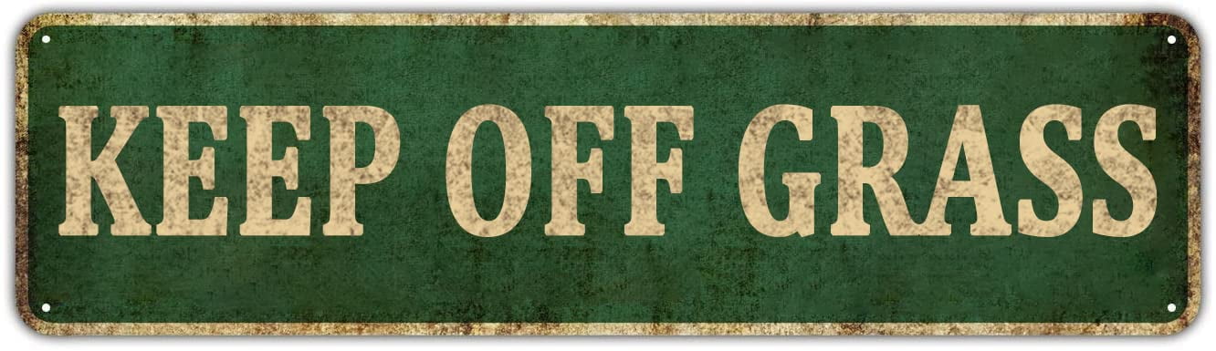 Keep Off Grass Sign - Dont Step Grass Sign - Please Keep Off Grass Sign ...