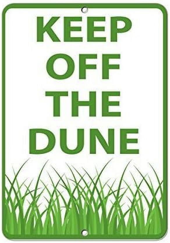 Keep Off The Dune Hazard Sign Keep Off Grass Metal Tin Sign 8x12 Inch ...