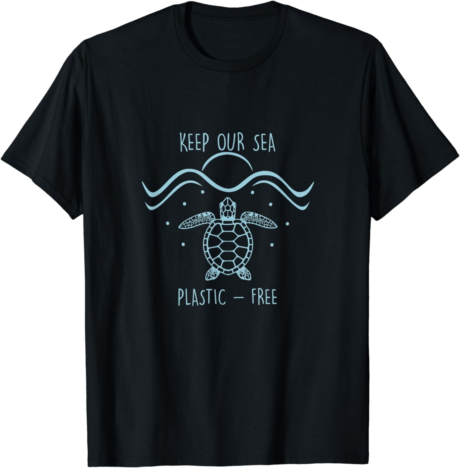 Keep Our Sea Plastic Free - Turtle Pollution Problem Gift T-Shirt ...