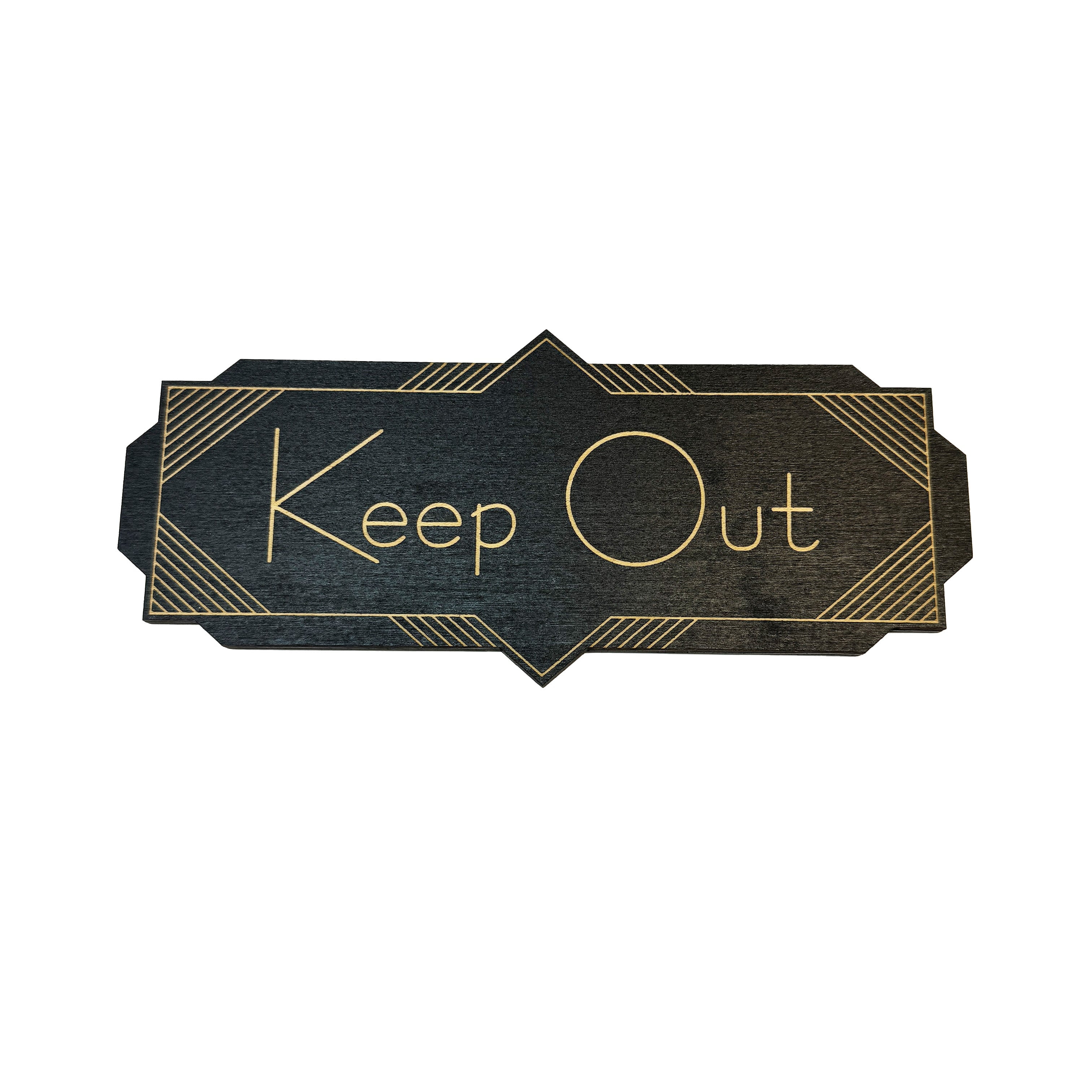 Keep Out - BLACK Sign 4x8 - Walmart.com