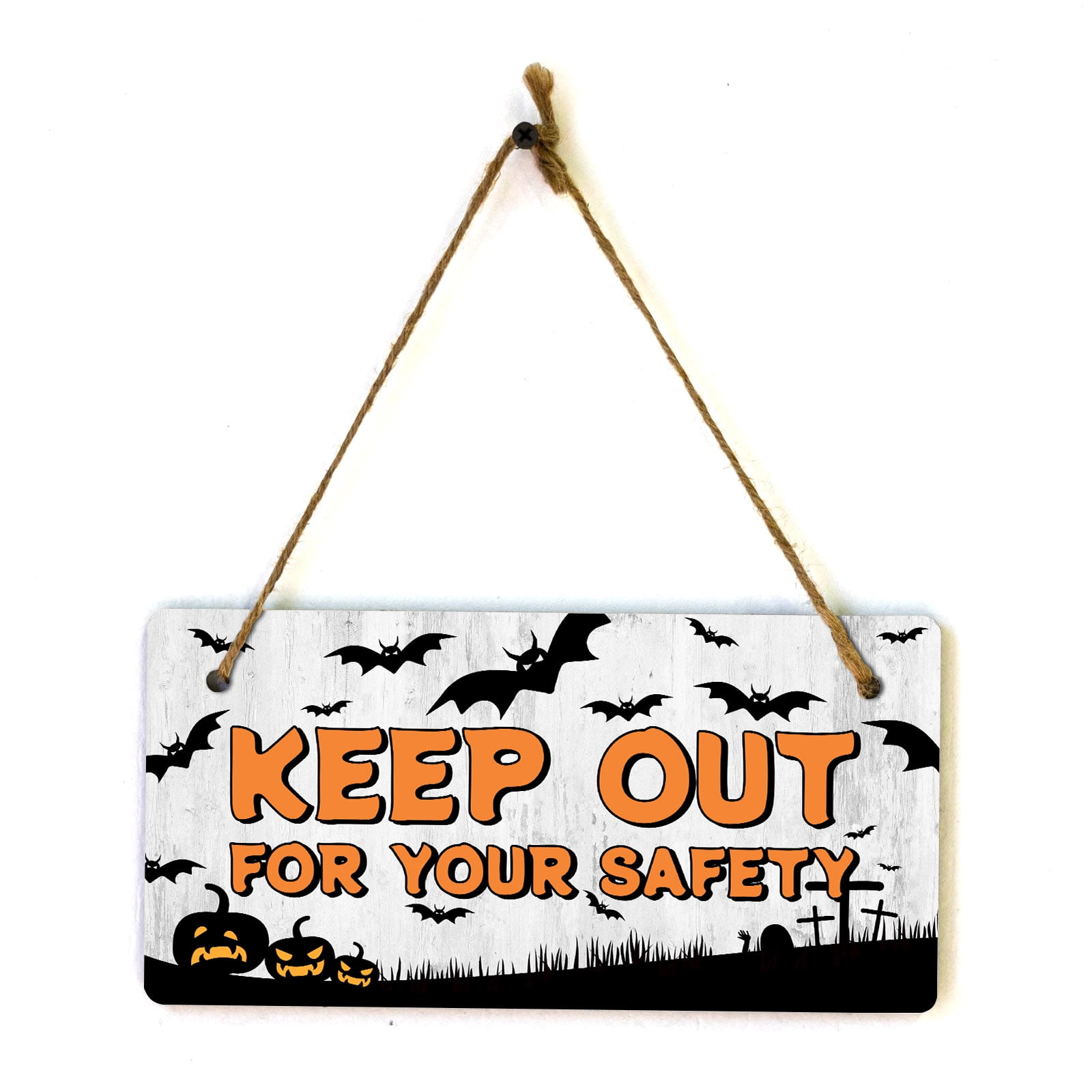 Keep Out For Your Safety 5x10 Hanging Plus Wall or Door Sign | Rustic ...