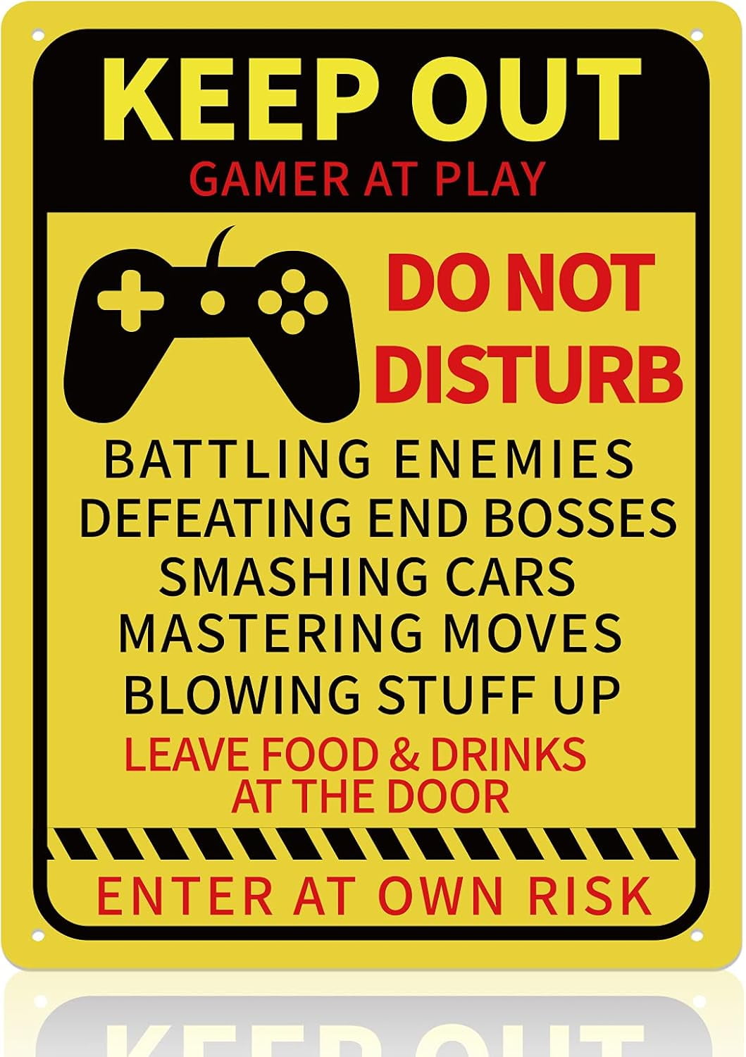 Keep Out Gamer at Play Sign 12x9 inches PVC Gaming Do Not Disturb Signs ...