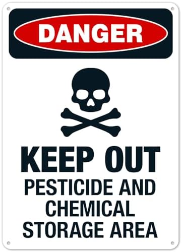 Keep Out Pesticide And Chemical Storage Area Sign,Danger Safety Signs ...