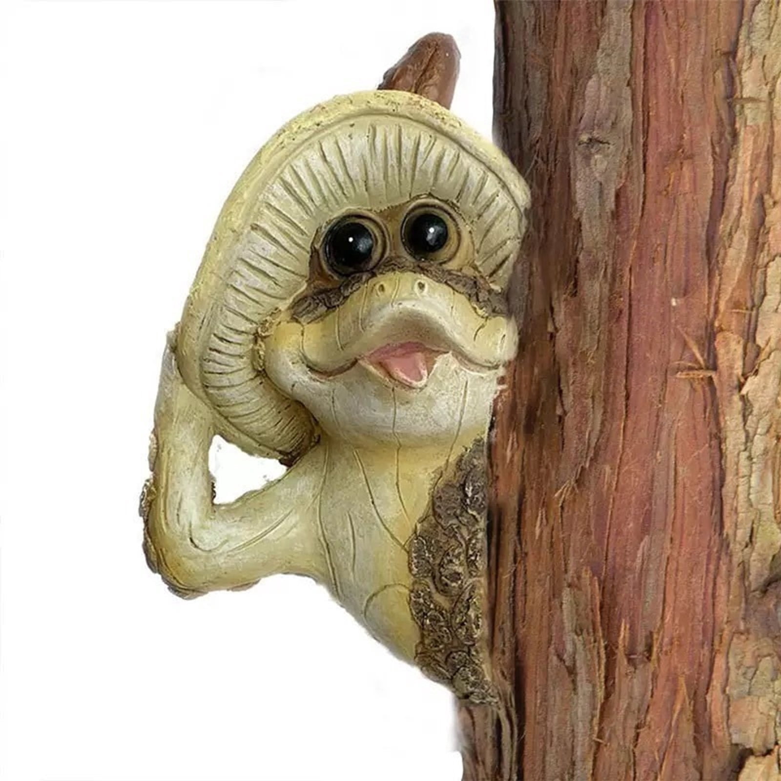 Keep Quiet Frog Tree Peeker, Tree Hugging Decoration, Yard Art Decor ...
