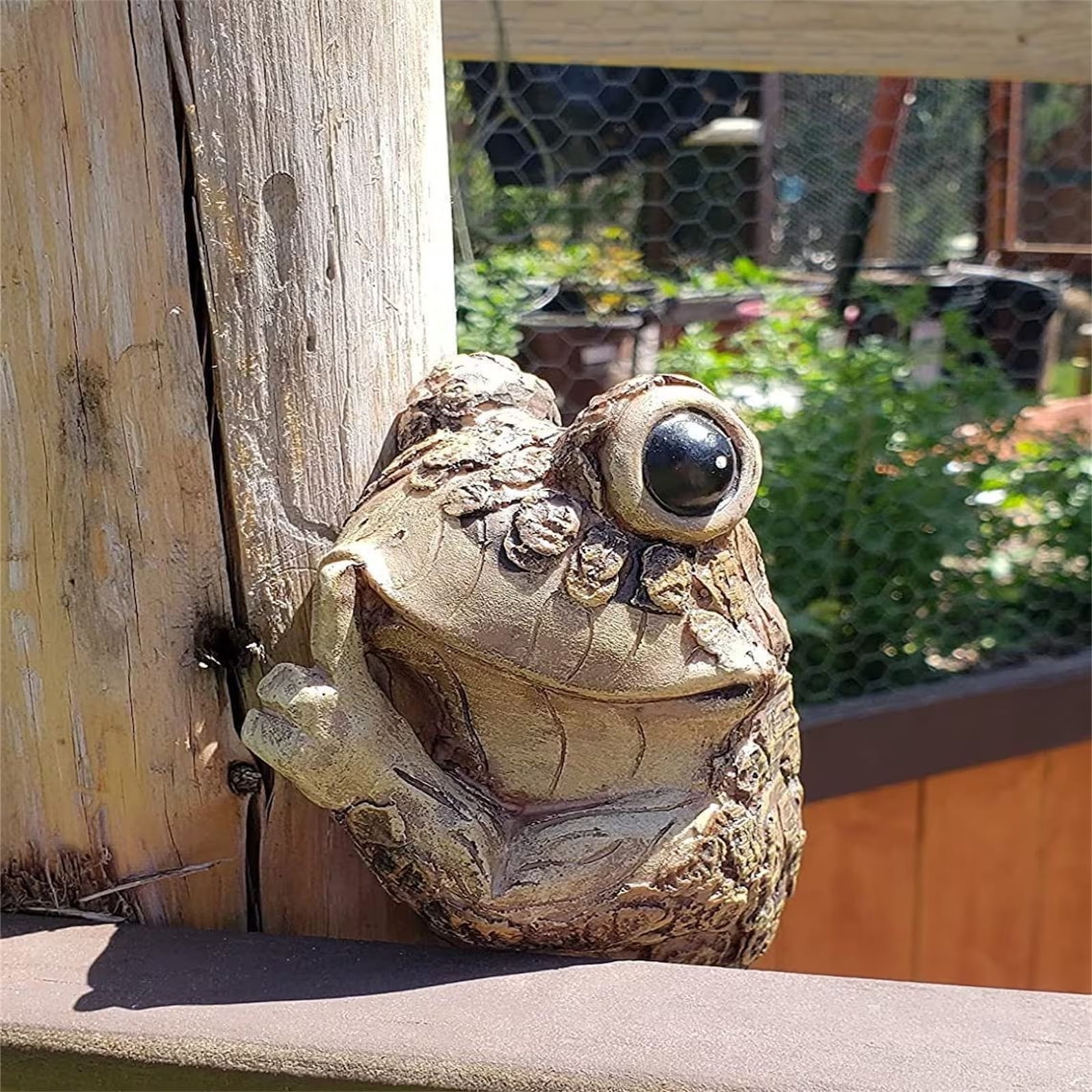 Keep Quiet Frog Tree Peeker, Tree Hugging Decoration, Yard Art Decor ...