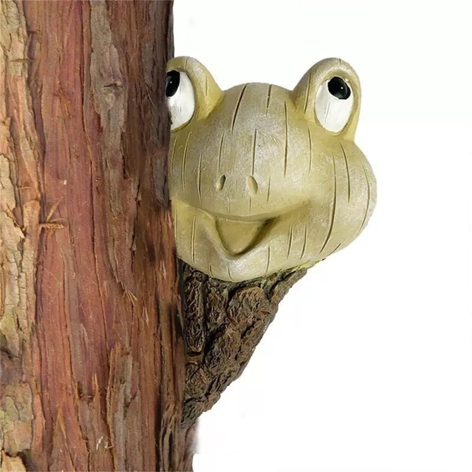 Keep Quiet Frog Tree Peeker, Tree Hugging Decoration, Yard Art Decor ...