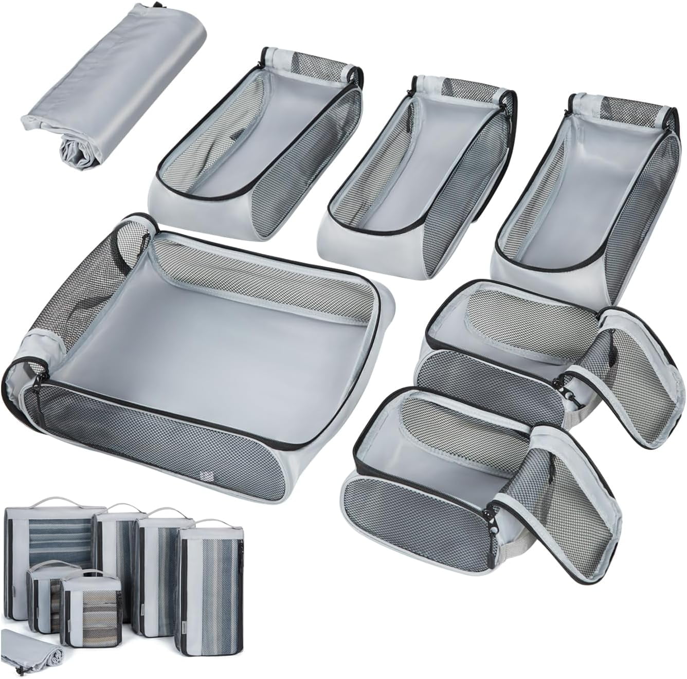 Keep Shape Packing Cubes, 7 Set Packing Cubes for Travel, Lightweight ...