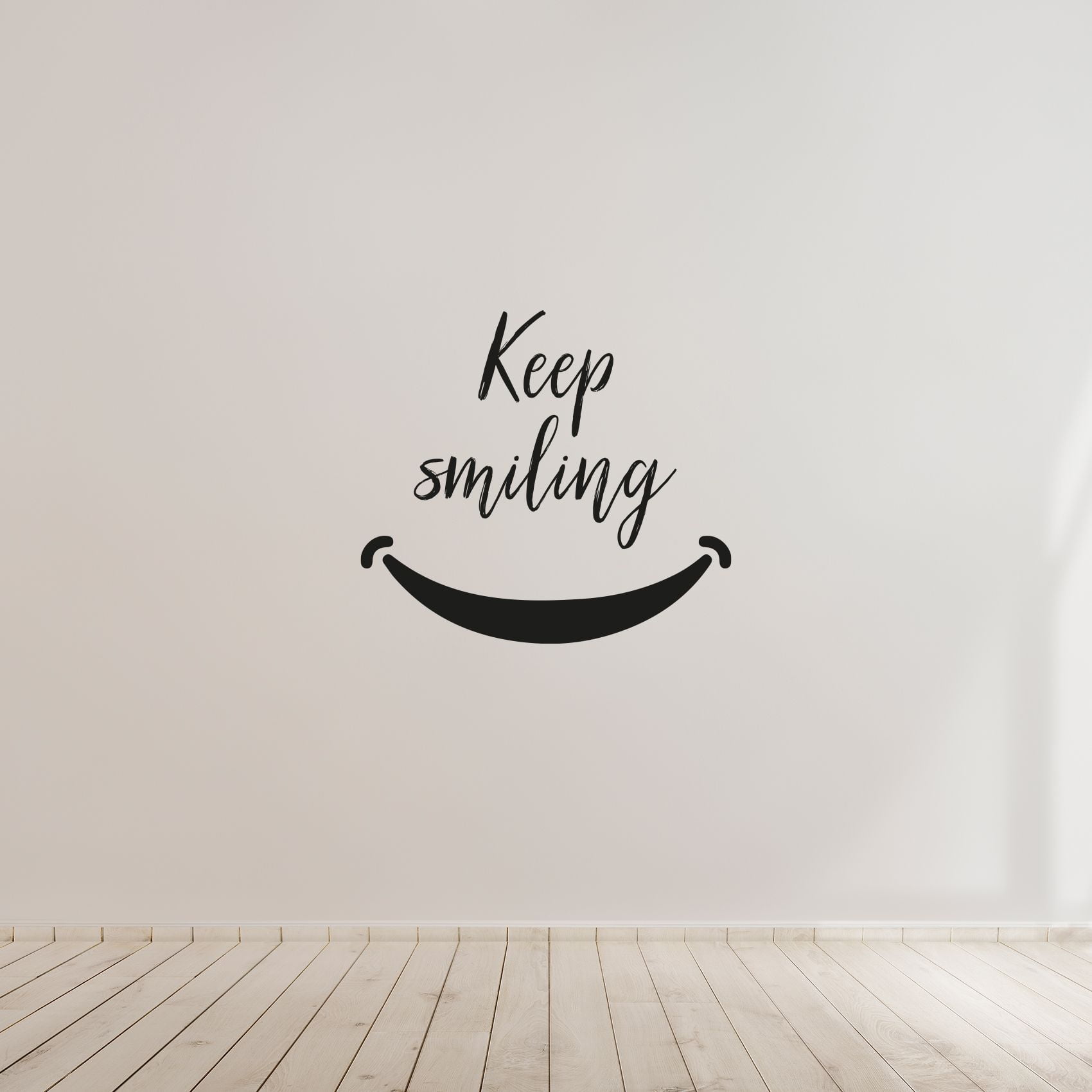 Keep Smiling - Everyday Happy Life Reminder Quote Reading Theme Vinyl ...