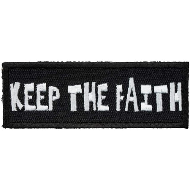 Keep The Faith Patch, Motivational Sayings Patches - Walmart.com
