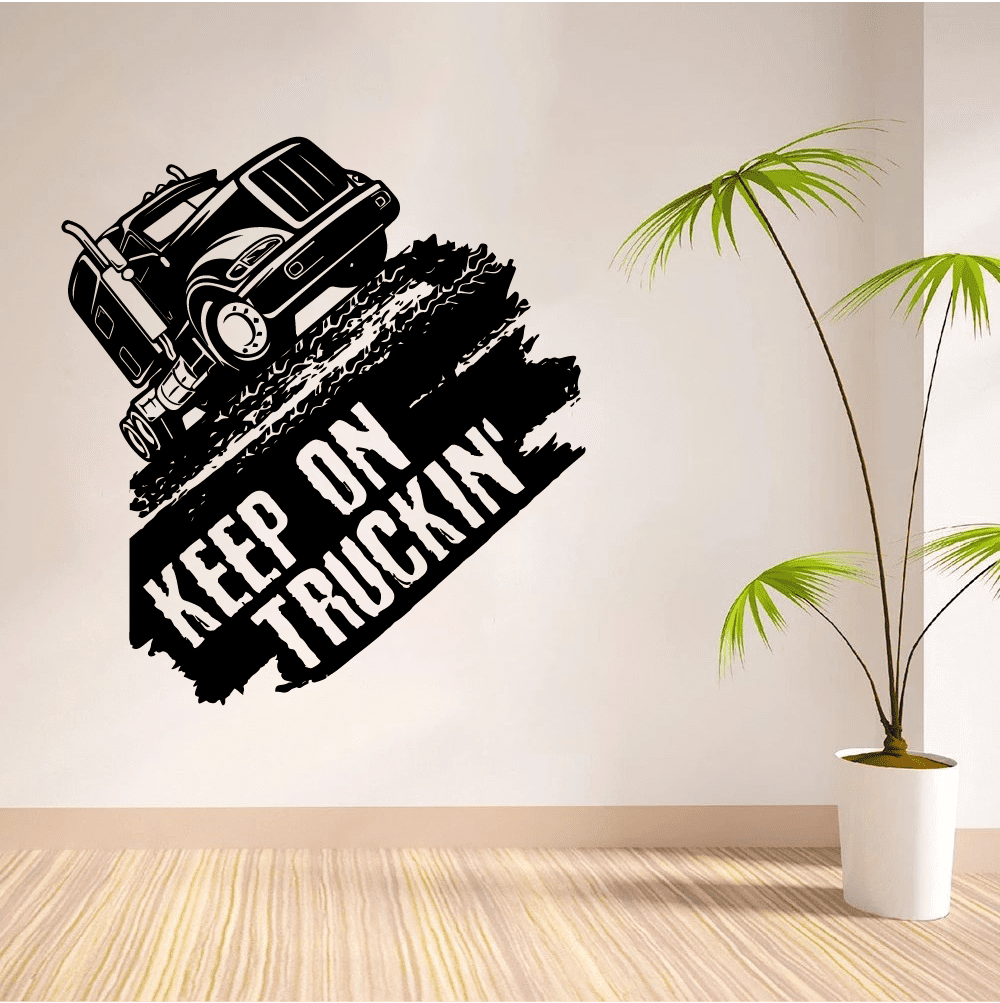 Keep On Truckin' - Trucking Life Quotes Truck Driver Quote Trailer ...