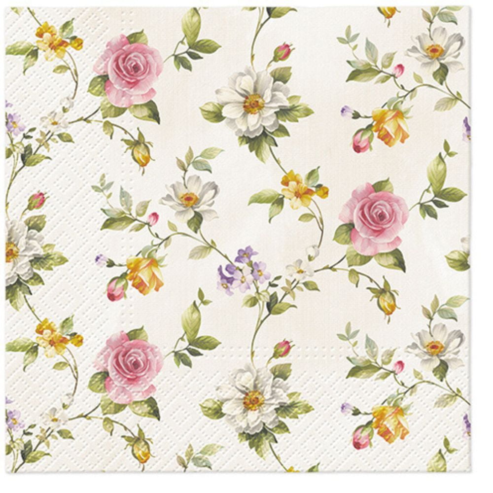 Keep Unique Everyday Luncheon Disposable Napkins, Floral Napkin ...
