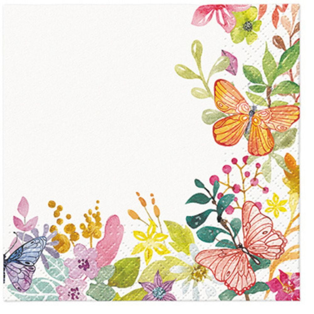 Keep Unique Floral Luncheon Decoupage Napkins, Butterfly Napkins ...