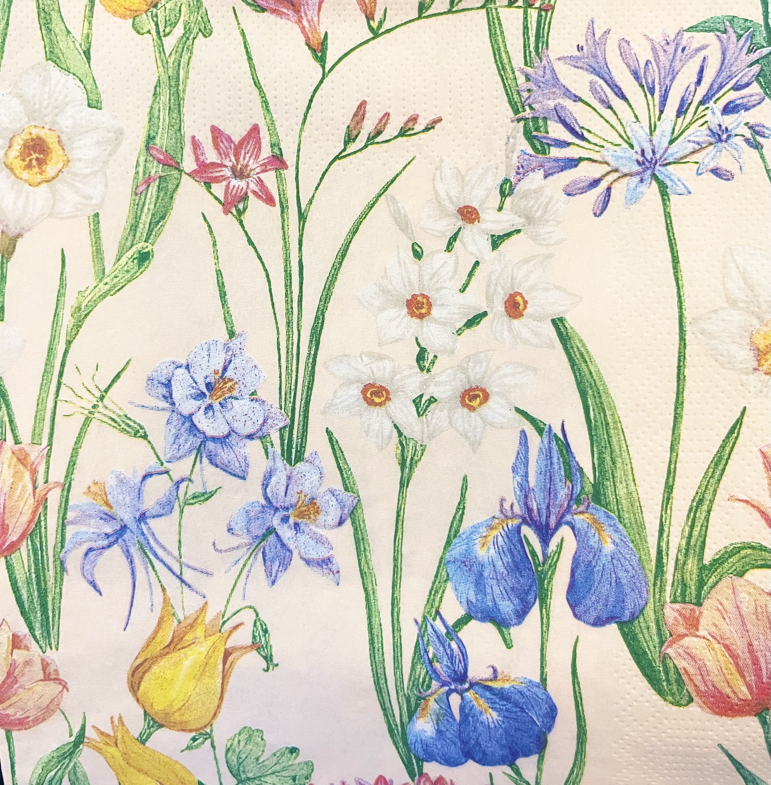 Keep Unique Floral Paper Napkins, Spring Luncheon Napkins, Assorted ...