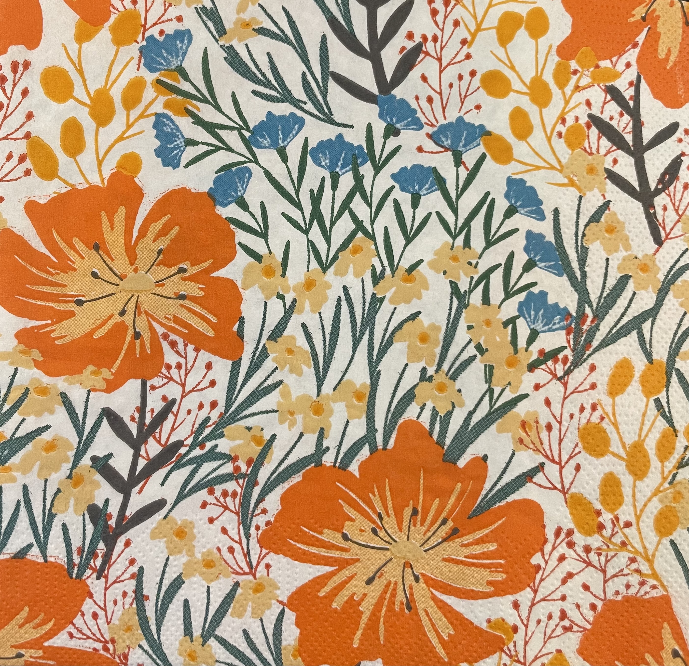 Keep Unique Spring Floral Paper Napkins, Decoupage Flower Luncheon ...