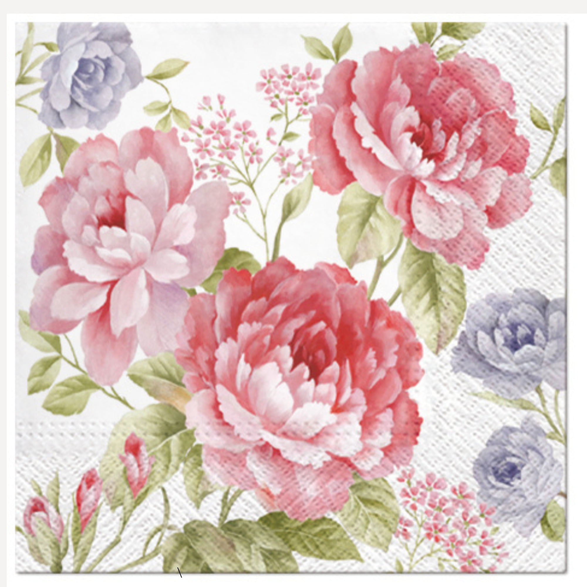 Keep Unique Spring Flower Paper Napkins For Parties and Decoupage, Pink ...