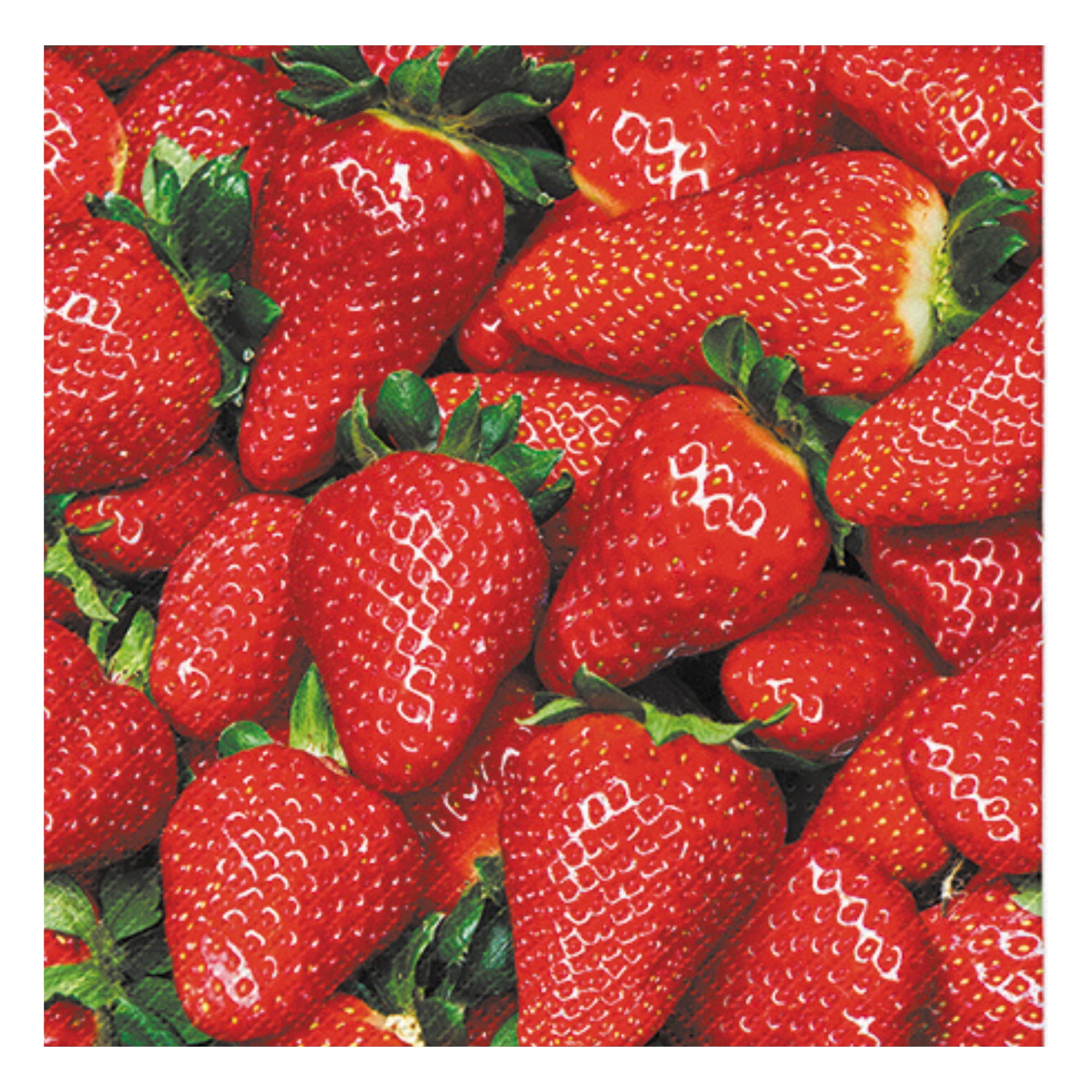 Keep Unique Strawberry Fruit Paper Napkins, Luncheon Napkins, Assorted ...