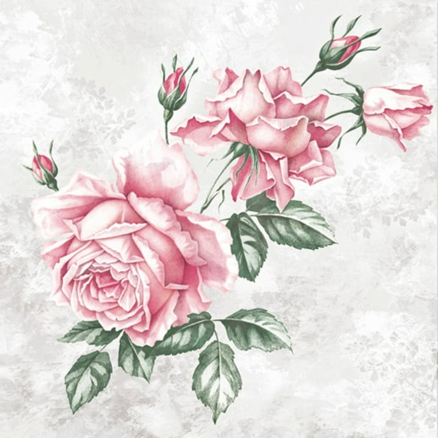 Keep Unique Pink Roses Decoupage Floral Paper Napkins, Assorted Color ...