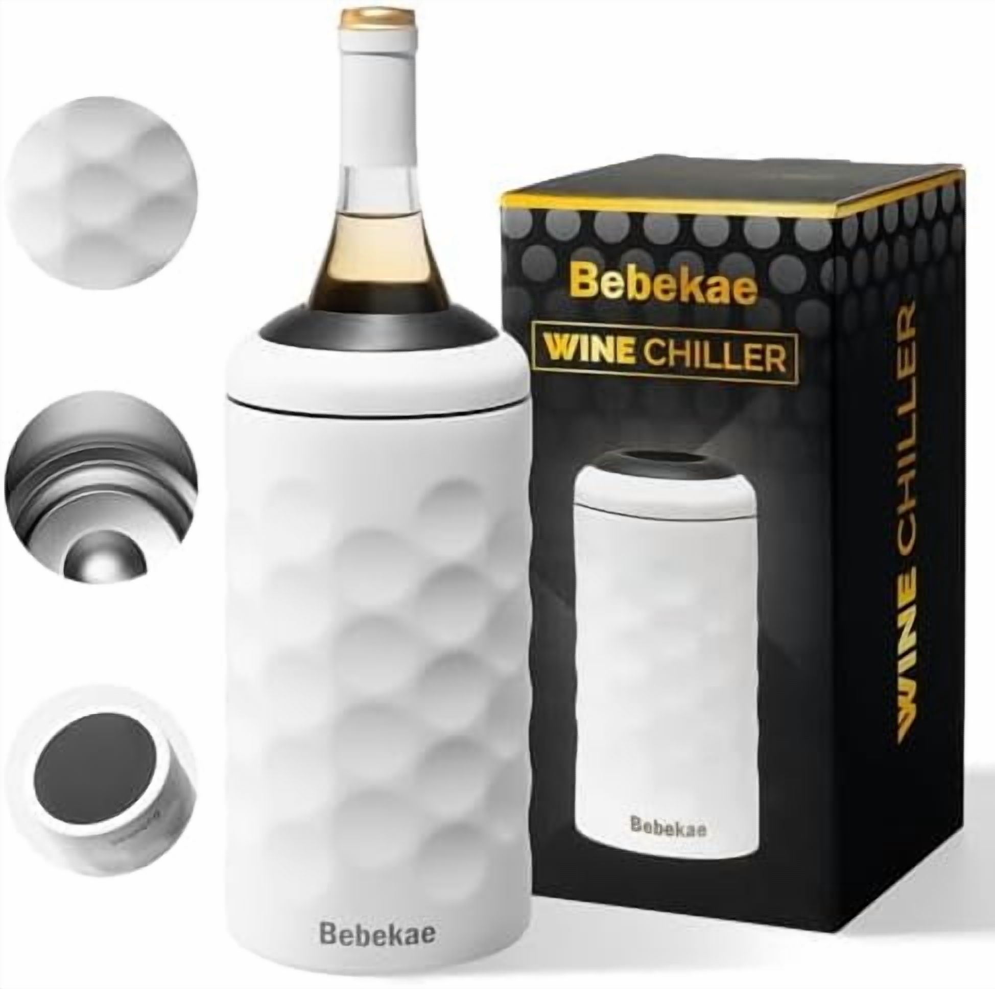 Keep Wine Cold for 6+ Hours Wine Chiller – Double Walled Stainless ...