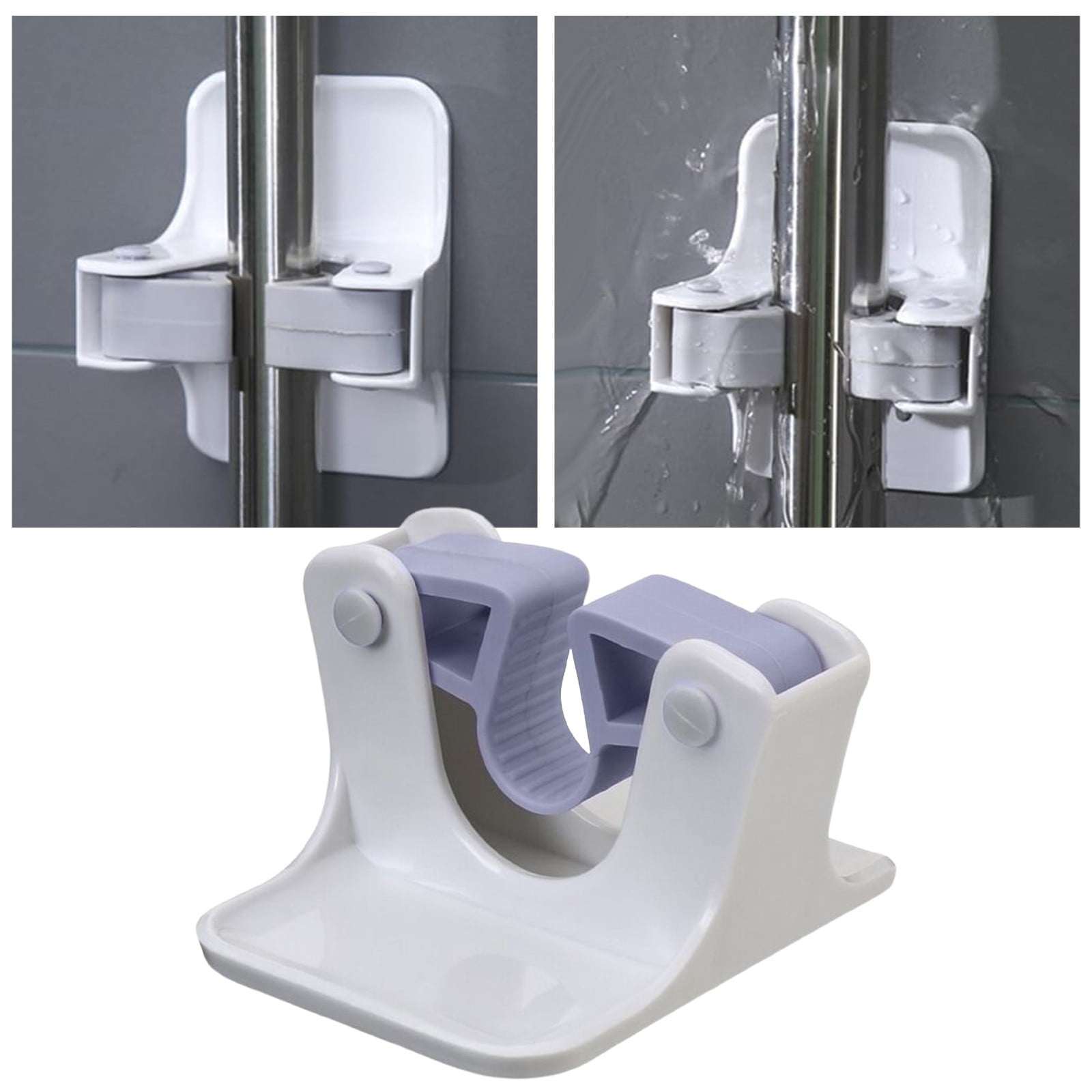 Keep Your Room Tidy with This Wall-Mounted Mop Holder and Clip. No ...