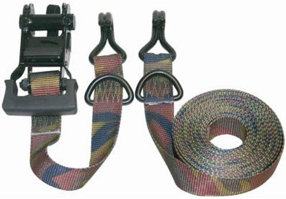 Keeper – 1.25” x 16' Camo Ratchet Tie-Down with J Hooks, 2 Pack - 1,000 ...