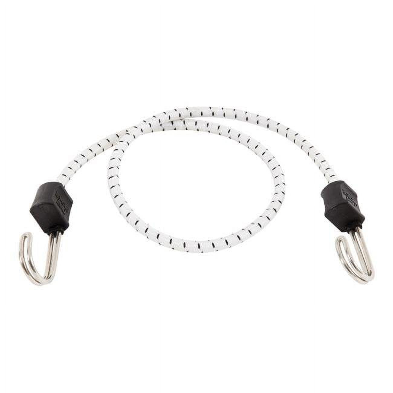 Keeper 8866196 32 in. Marine Twin Anchor Bungee Cord, White & Black ...