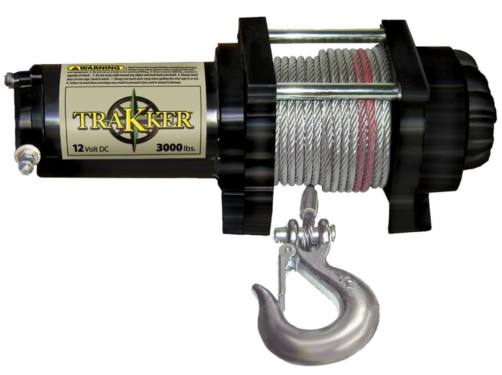 Keeper KT3000 Electric Winch 1.7 Horsepower 3000 Pound ATV with 50 Foot ...